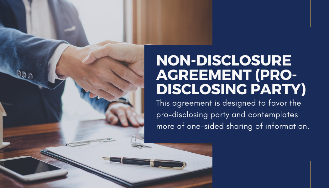 Non-Disclosure Agreement (Pro-Disclosing Party) – COTNEY CONSULTING GROUP